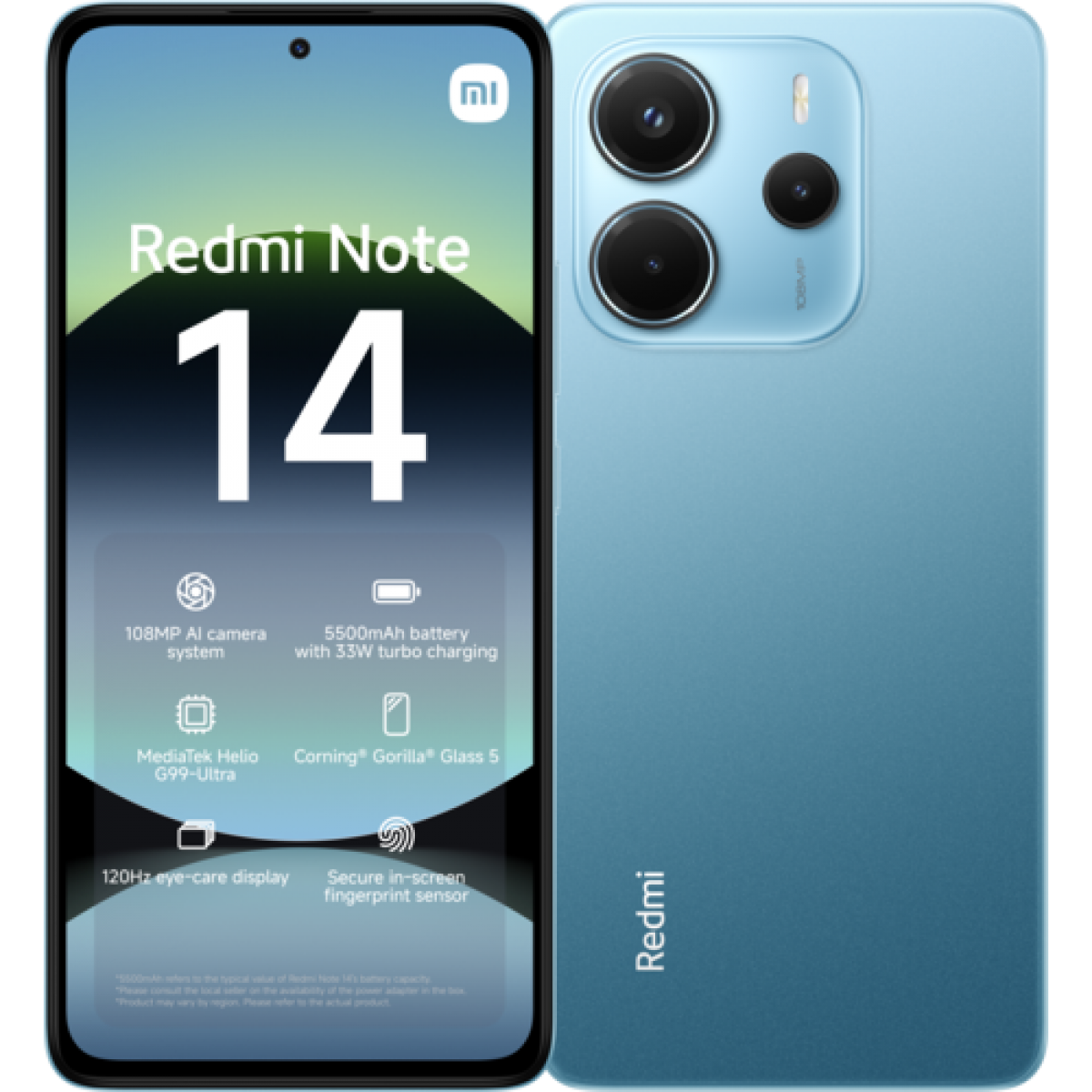 Smartphone Redmi Note 14 4G 8Gb/256Gb Ocean Blue - 6932554408404 - PRIO