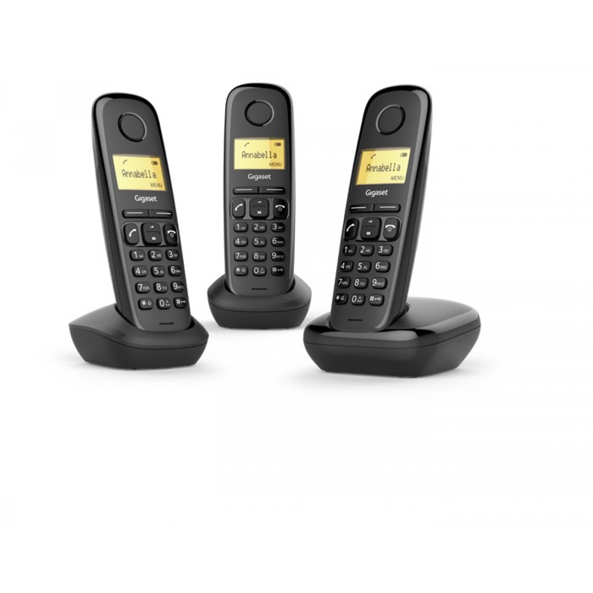 Telefone Sem Fios Siemens Gigaset A170 Trio Preto - 4250366851853 | PRIO