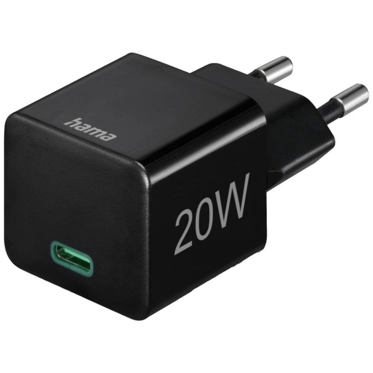Mini Carregador PD/QC USB-C 20W Preto - 4047443489432 - PRIO