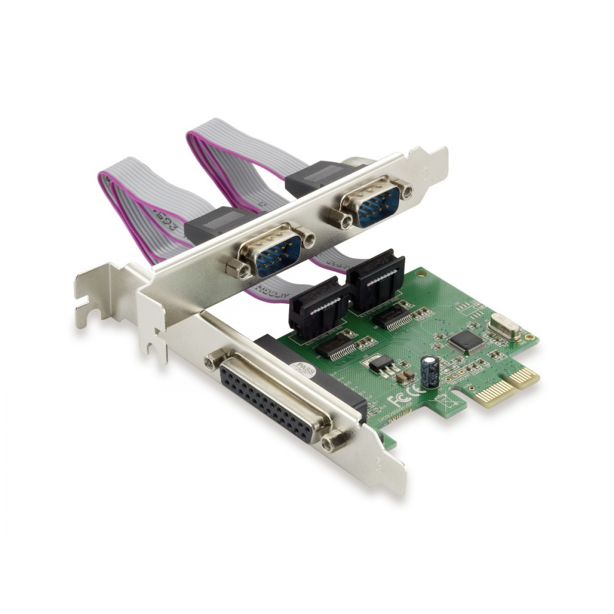 3-Portas Serial Parallel PCIe Card: Parallel x 1: Serial x 2 ...